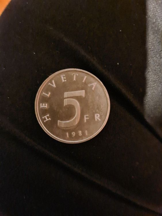 5Fr. Helvetia 1981 (Stans 1481) (Gebraucht) in Eglisau für CHF 4 – mit ...
