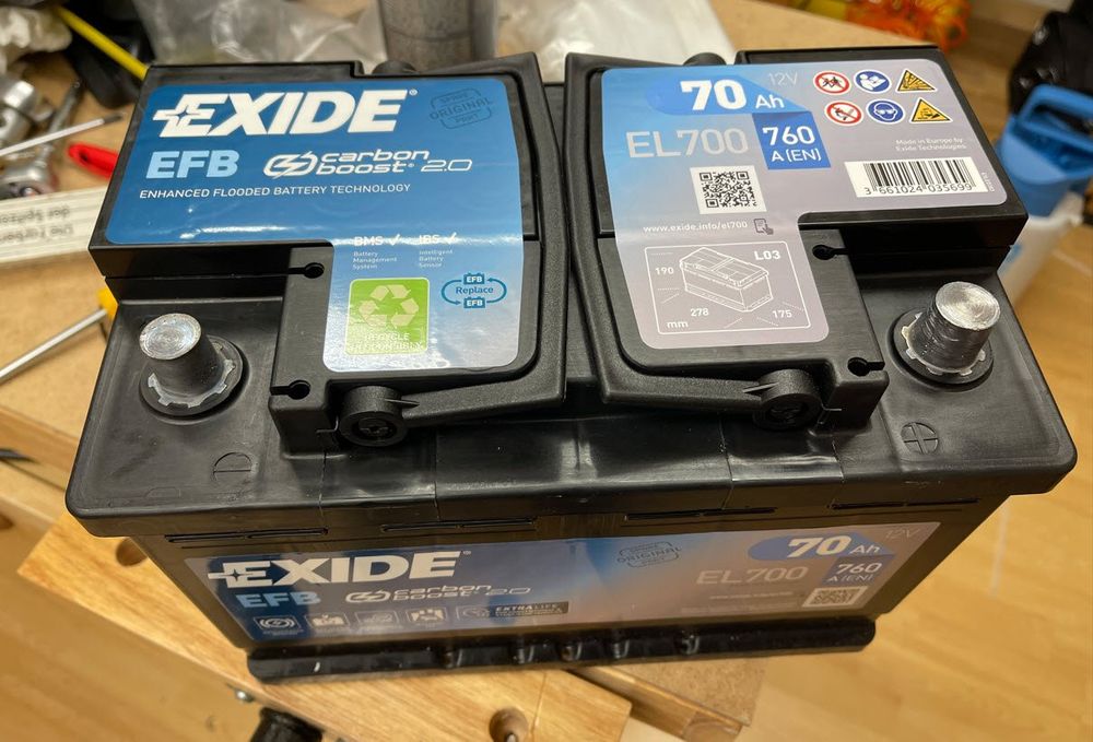 Exide EL700 Start&Stop Batterie EFB 70Ah 760A | Kaufen auf Ricardo