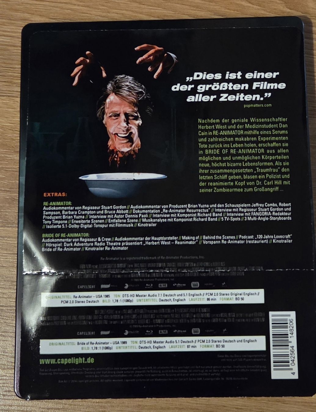 Re-Animator (1985) + Bride of Re-Animator (Doppelset) UNCUT (Gebraucht ...