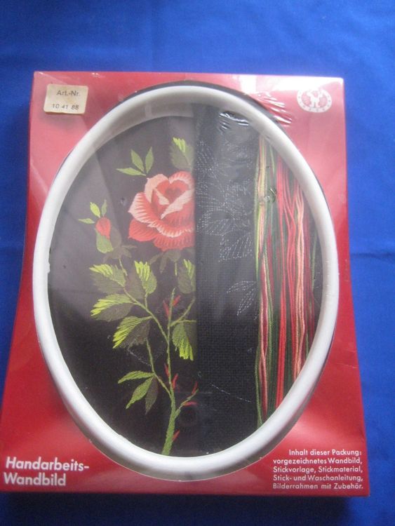 STICKWANDBIELD HANDARBEIT ROSE | Kaufen auf Ricardo