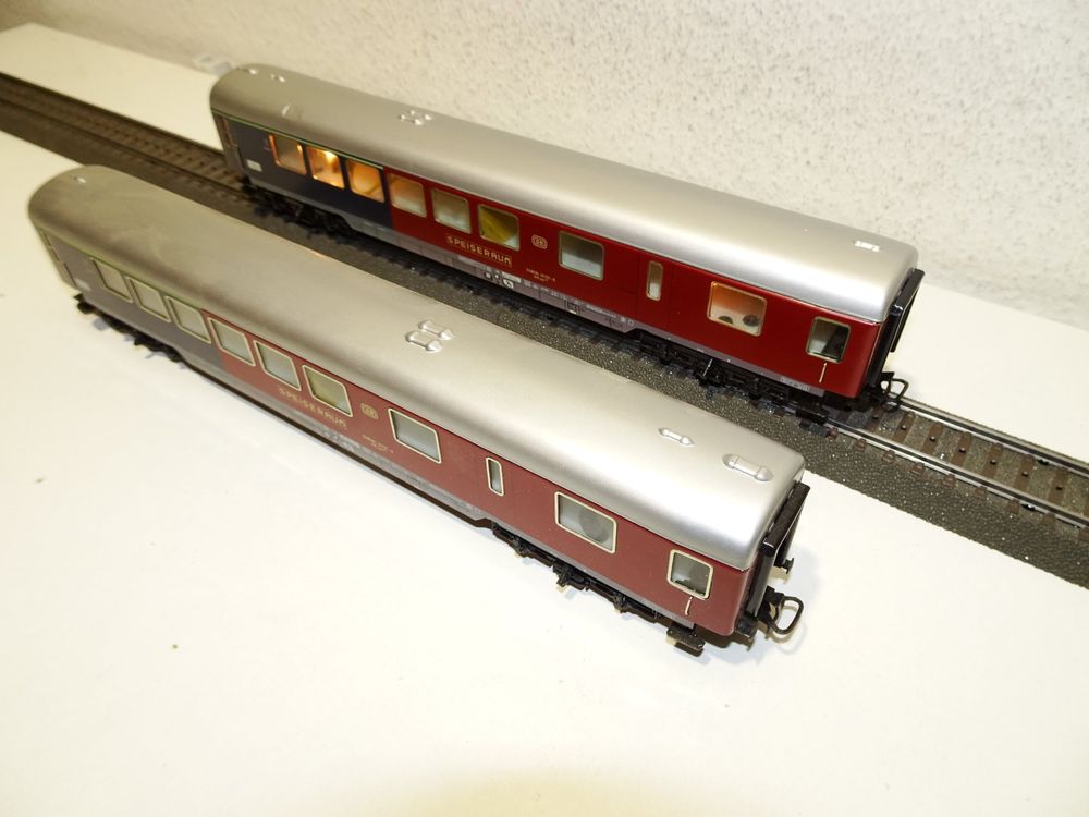 2 Märklin Personenwagen Speiseraum DB 101-9 HO 4078 (Gebraucht) in für ...