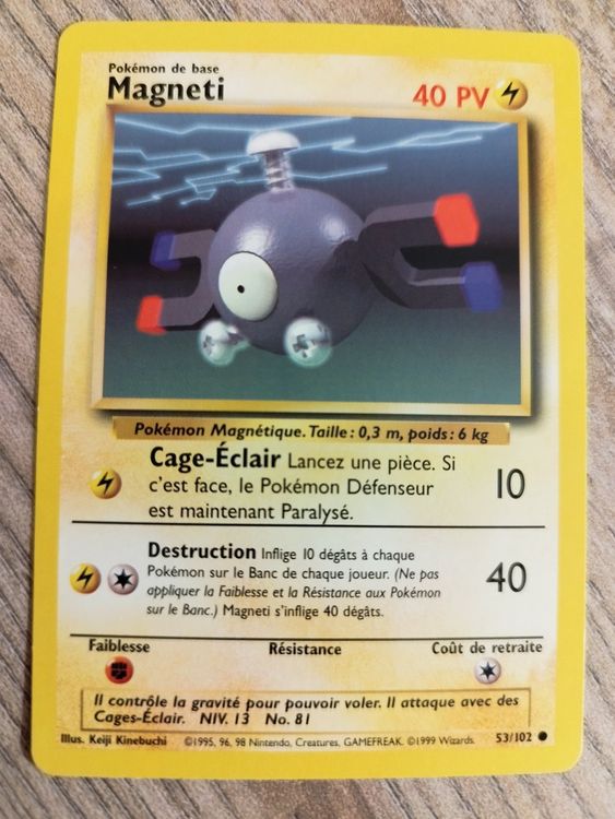 Pokémon Magneti (1999) n°53/102 | Kaufen auf Ricardo