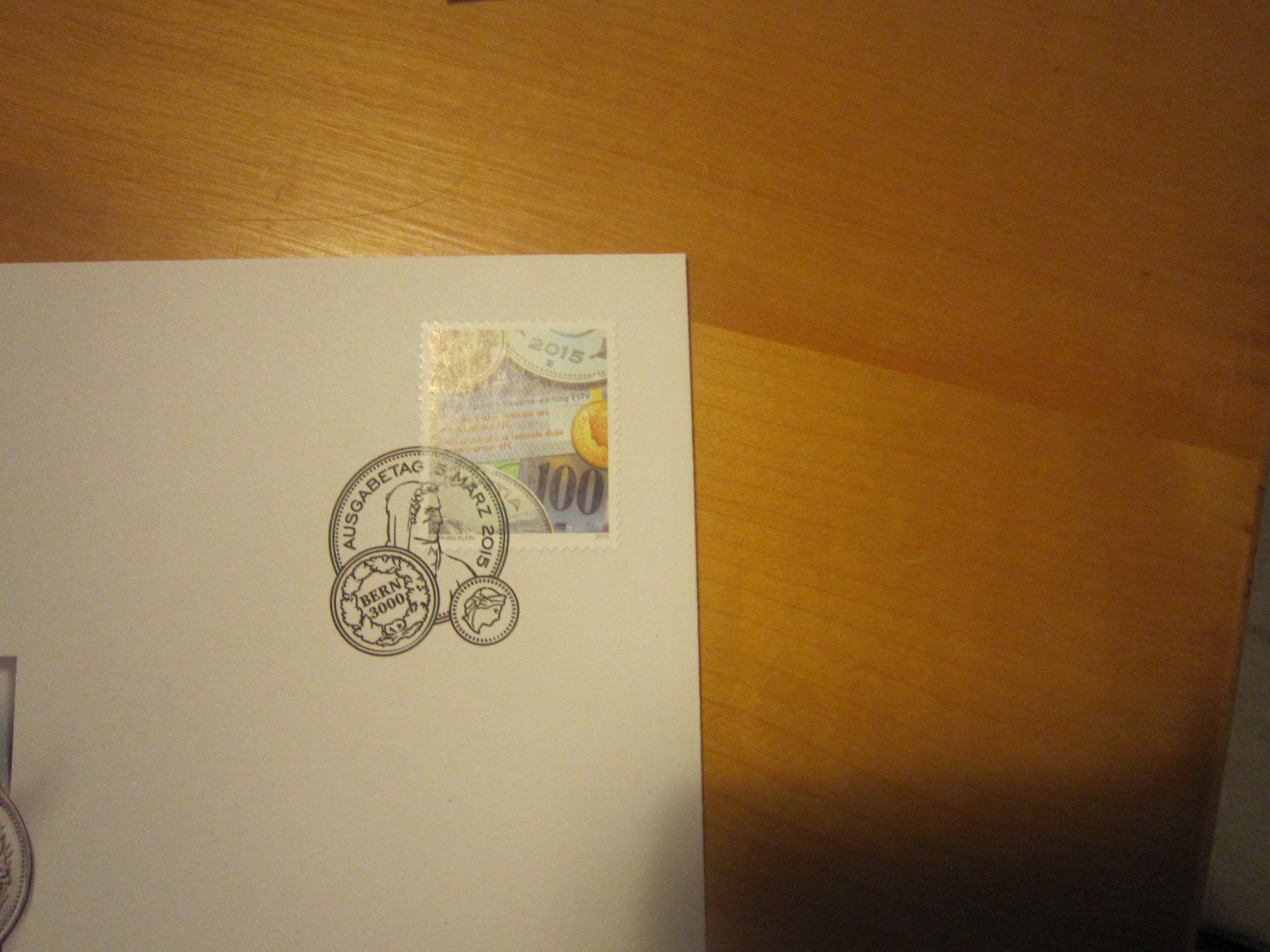 CH 2015 FDC Eidg Steuerverwaltung AB NUR 40 RP (Gebraucht) in Gordola ...