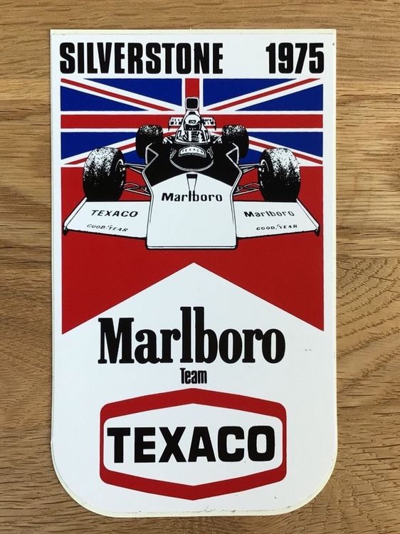 Sticker Aufkleber Silverstone 1975 Motorsport Grand Prix F1 | Kaufen ...