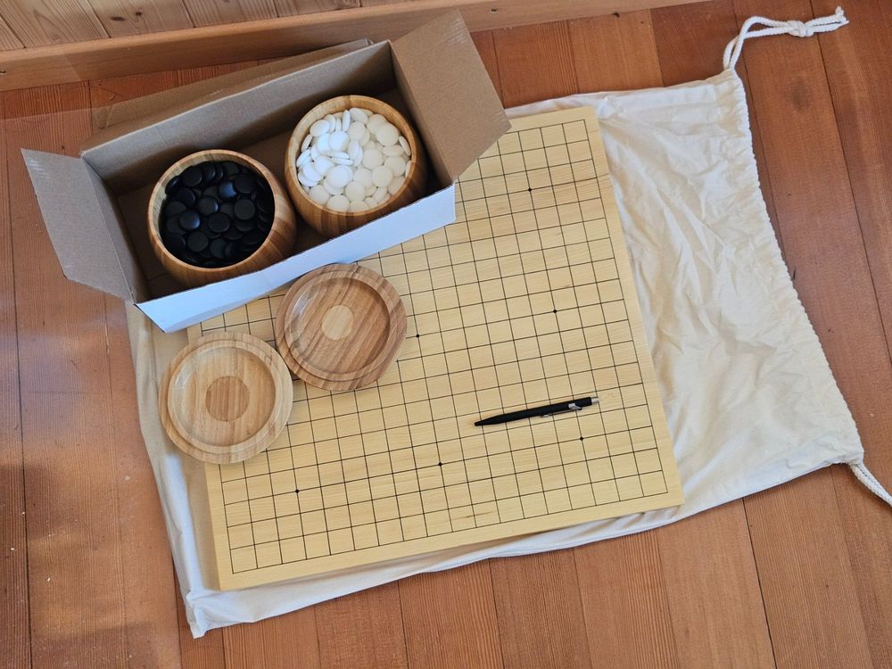 Go/Baduk Set - Shinkaya 30mm + Yunzi-Steine in Bambusdosen (Gebraucht ...