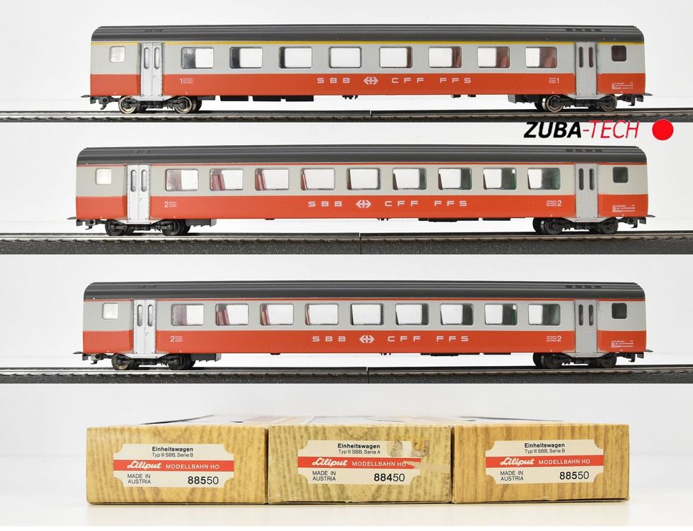 Liliput 3x EW III Personenwagen Swiss Express SBB H0 GS OVP (Gebraucht) in St. Gallen für CHF ...