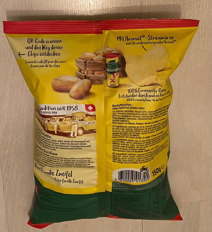 1 Packungen Zweifel Aromat Chips – Limitierte Fan Edition (Neu und ...