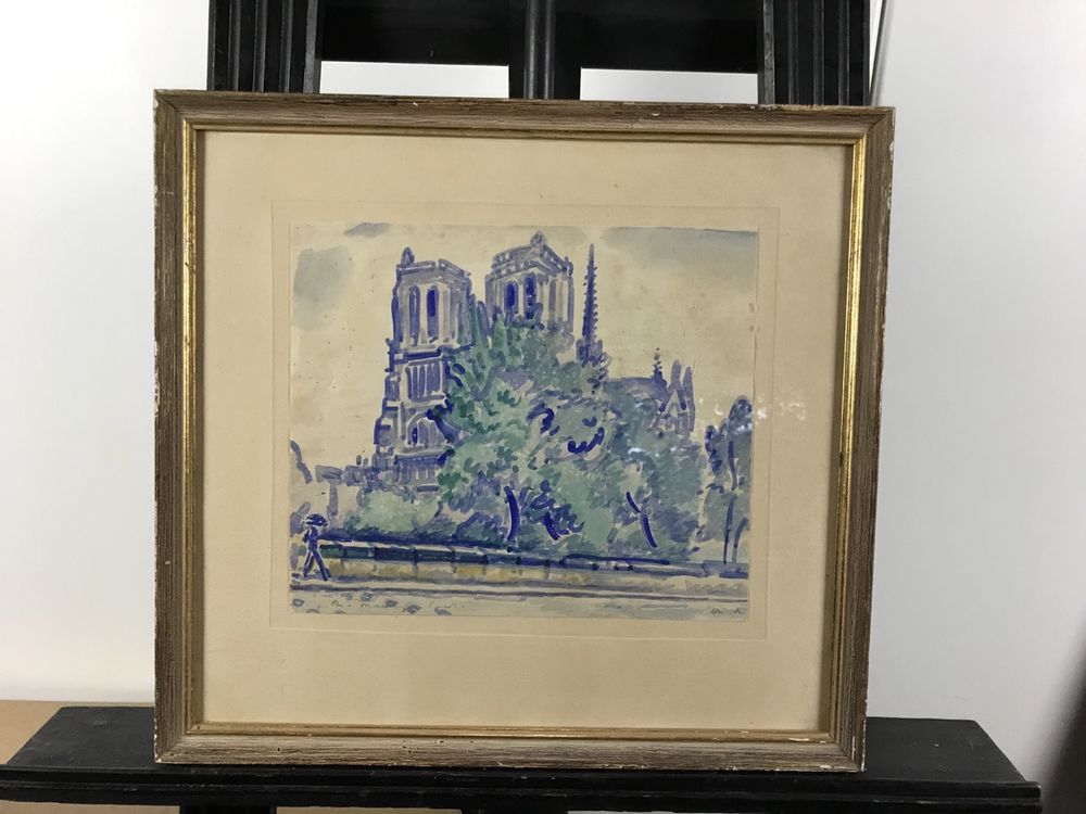 Aquarell Notre Dame unleserlich signiert (Gebraucht) in Wolfhalden für CHF 300 – mit Lieferung ...