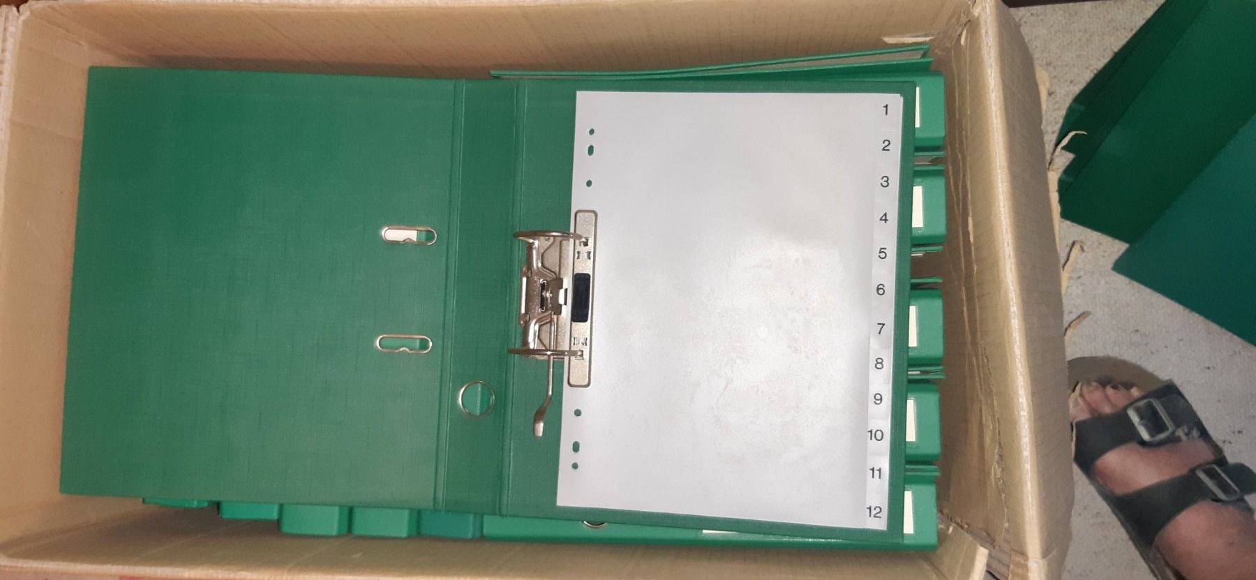 20 Ordner / Bundesordner / S40 mit Register 1-12 (Gebraucht) in ...