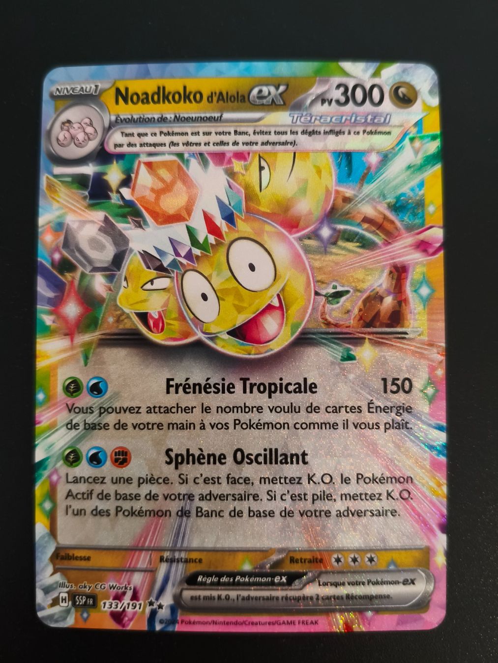 Pokémon Étincelles déferlantes: Noadkoko Ex 133/191 FR (D'occasion) à ...