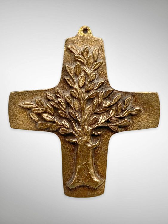 Superbe croix artisanale crucifix Arbre de Vie en bronze | Kaufen auf ...
