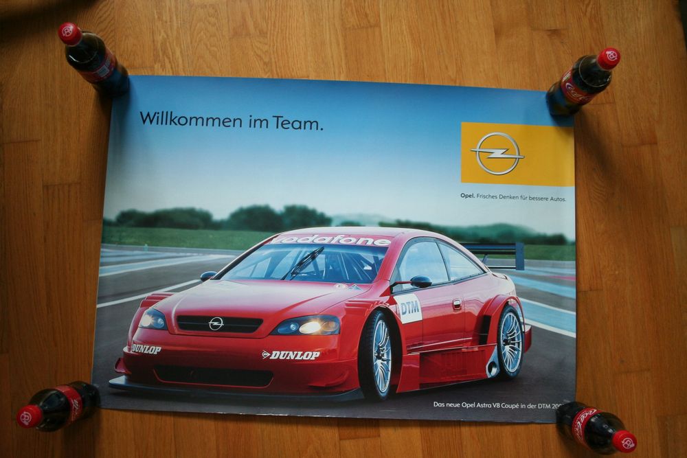 Poster/Plakat OPEL Astra V8 Coupe der DTM 2002 (Gebraucht) in Bern für ...