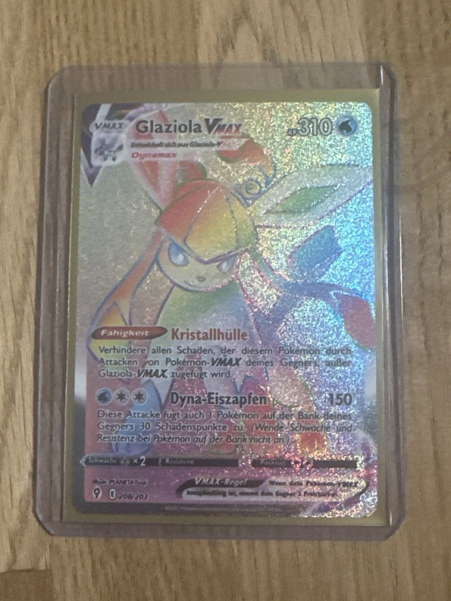 Glaziola VMAX - Seltene Pokémon Karte Rainbow- Top Zustand! (Neu ...