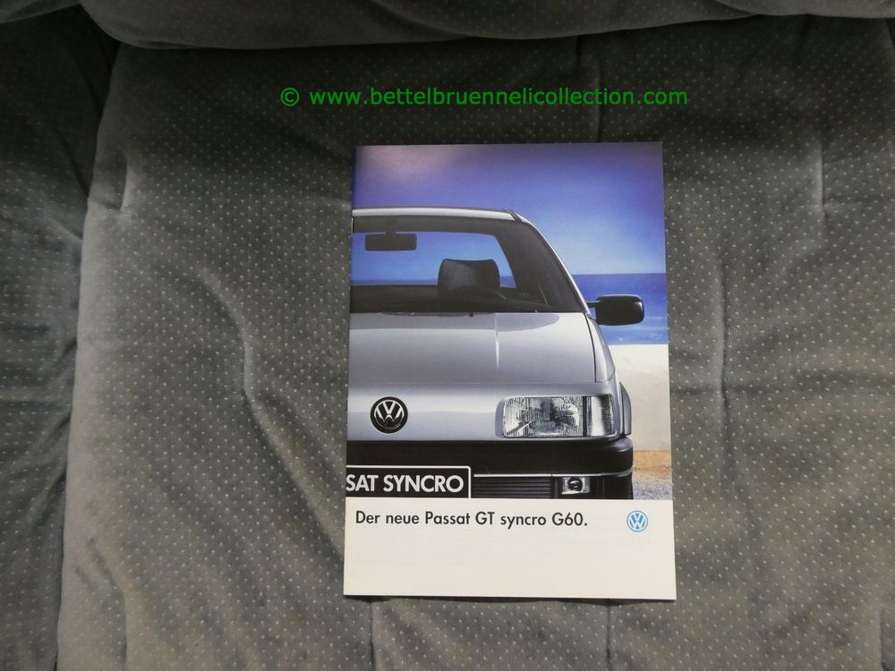 VW Passat B3 GT syncro G60 1989/08 Prospekt deutsch | Kaufen auf Ricardo