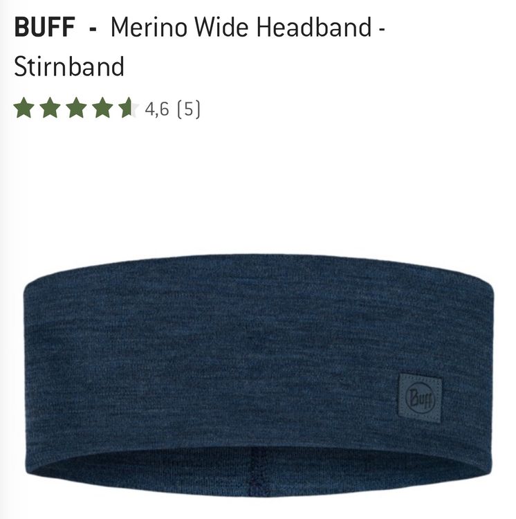 Buff Stirnband aus Merinowolle, ideal für den Winter! (Gebraucht) in ...