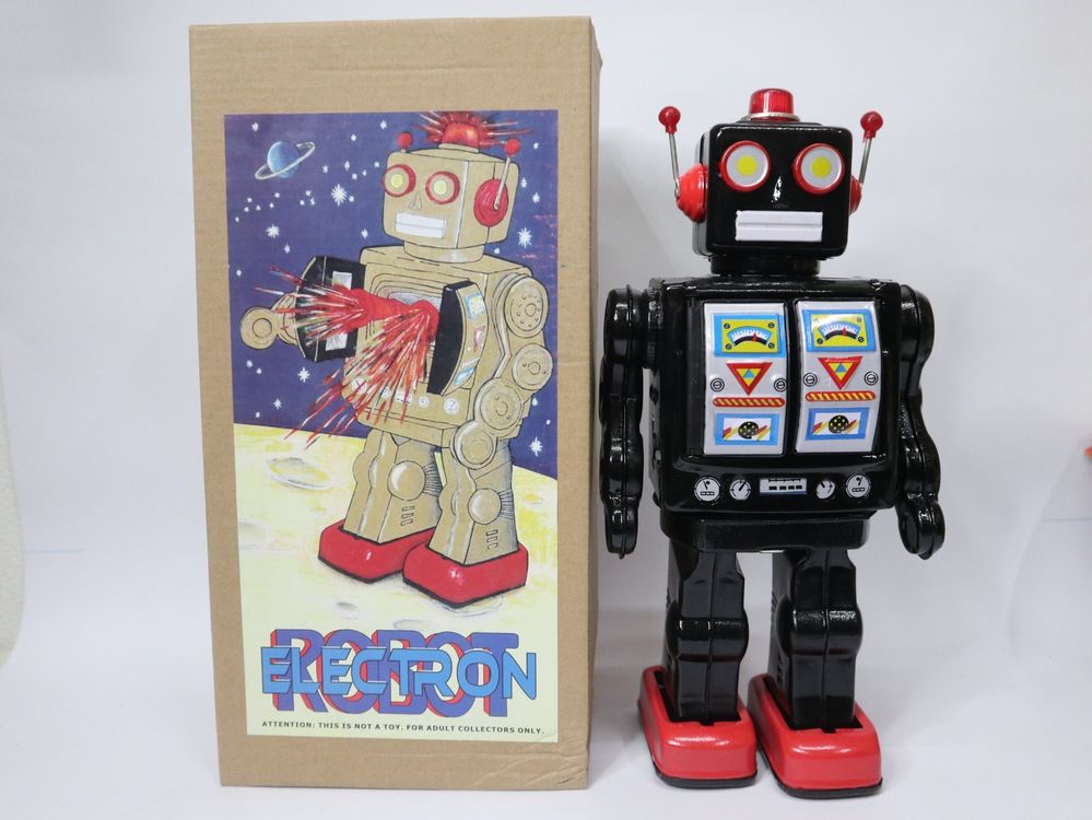Grosser Blech Roboter Electron Robot (Neu (gemäss Beschreibung)) in ...