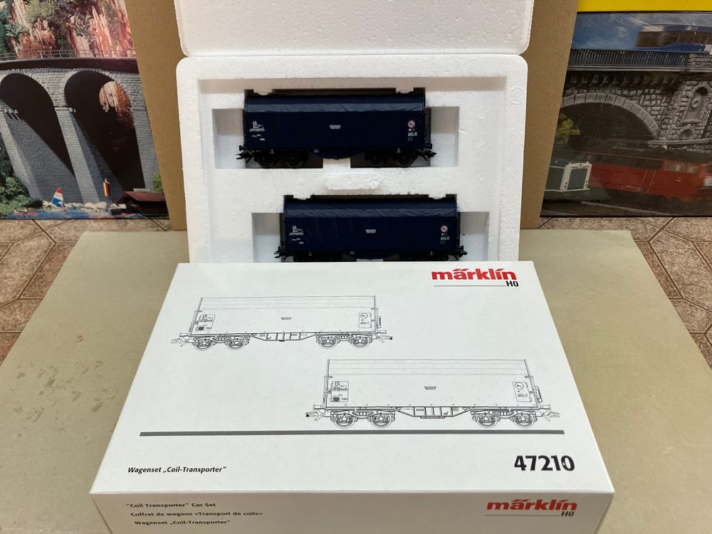 Märklin 47210 Wagenset Schiebeplanen der SNCB, H0 WS (Gebraucht) in ...