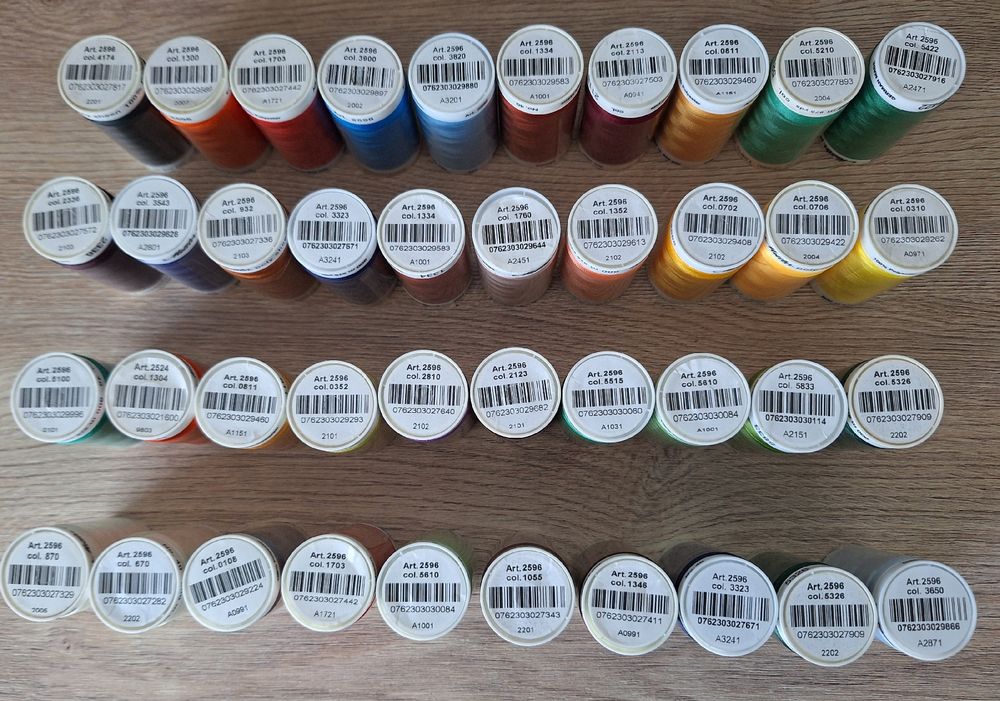 40 Stück Nähfaden/Stickgarn Mettler poly sheen 800m (Neu (gemäss ...