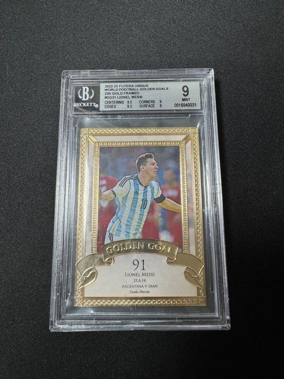 Futera Unique Lionel Messi Golden Goal 10/10 Beckett 9 (Gebraucht) in ...