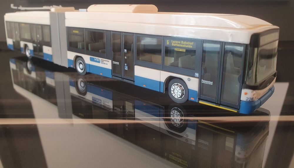 VK-Modelle VBL Luzern Hess Swiss Trolley Bus 1:87 "Linie 6" (Neu und ...
