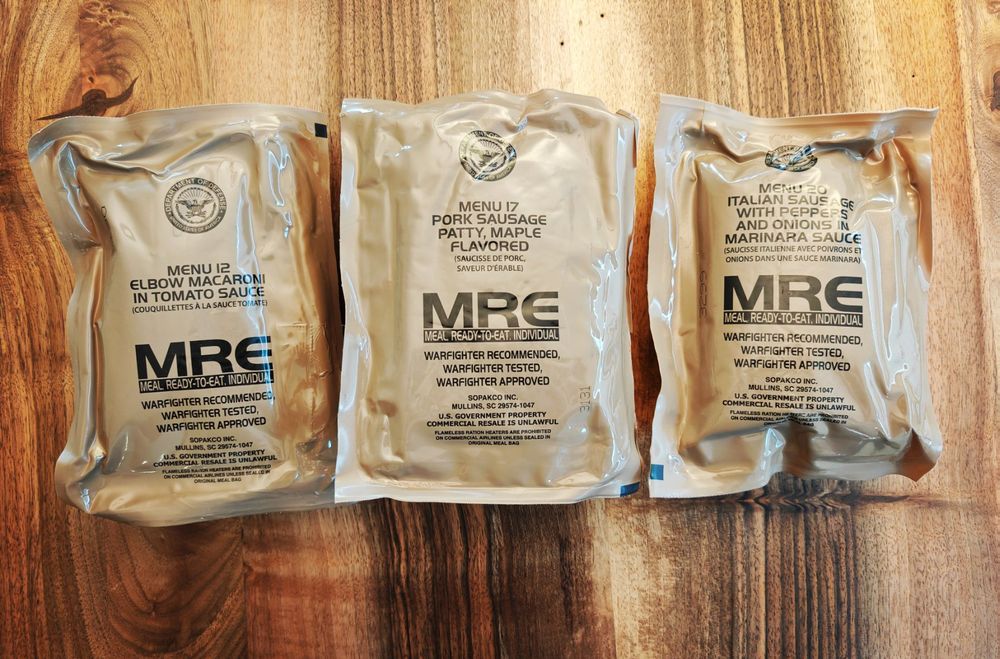 Original US Army Ration MRE 3 Stück! Insp. Date 2026 (Neu und ...