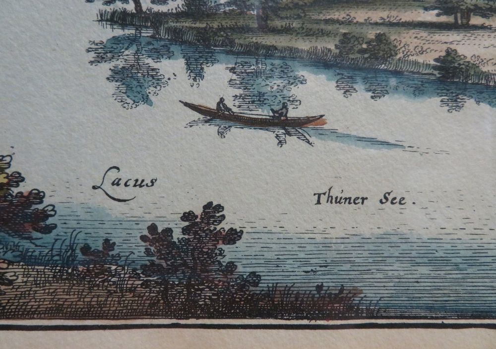 Orig Stich Kt. Bern Thun von Matthäus Merian (1593 - 1650) | Kaufen auf ...