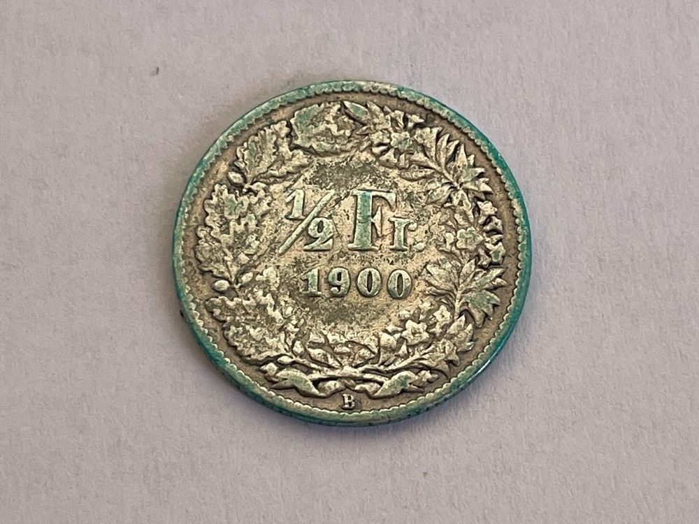 Superbe pièce ½ Fr HELVETIA 1900 en Argent | Kaufen auf Ricardo