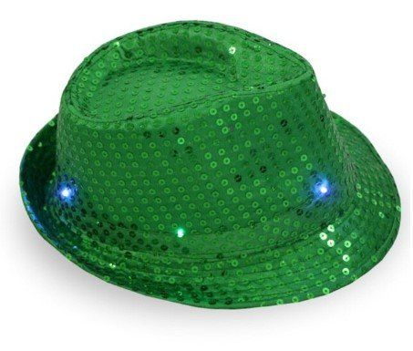 Blinkender Partyhut in Grün Show Gag Hut (Party Hut) (Neu (gemäss ...