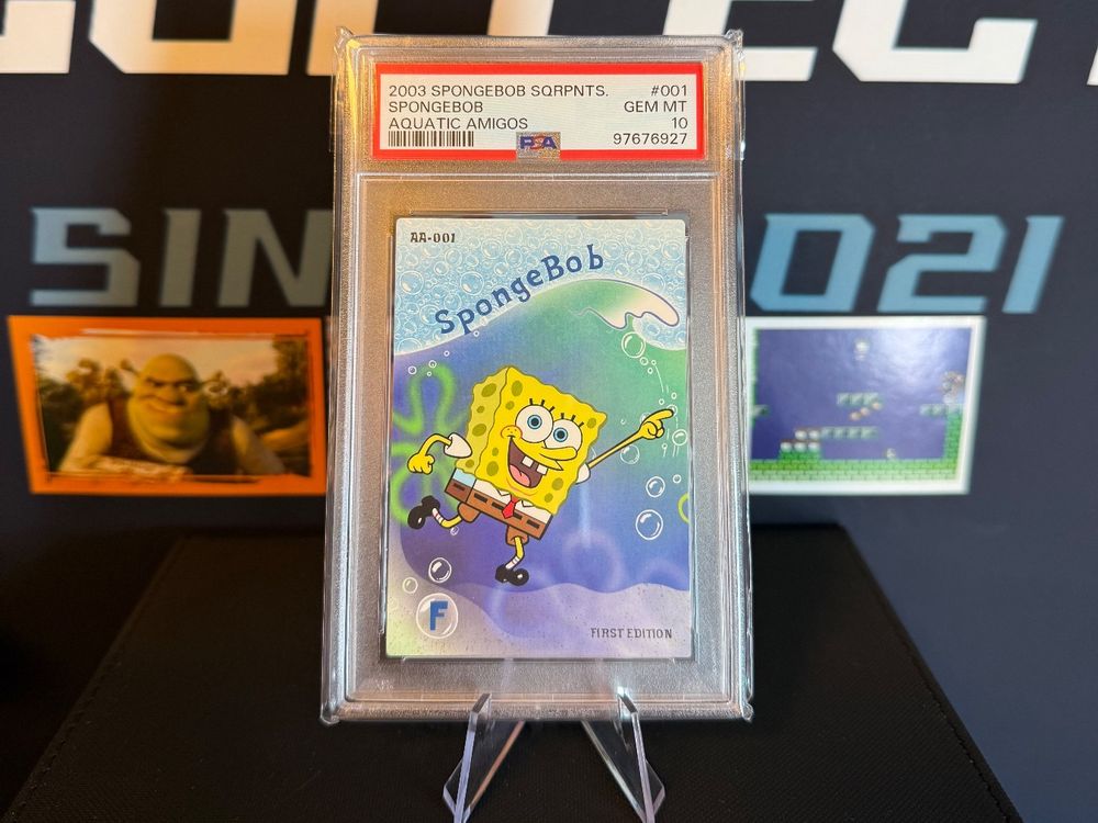 Spongebob Aquatic Amigos #001 Rookie UD 2003 PSA 10 (Neu und ...