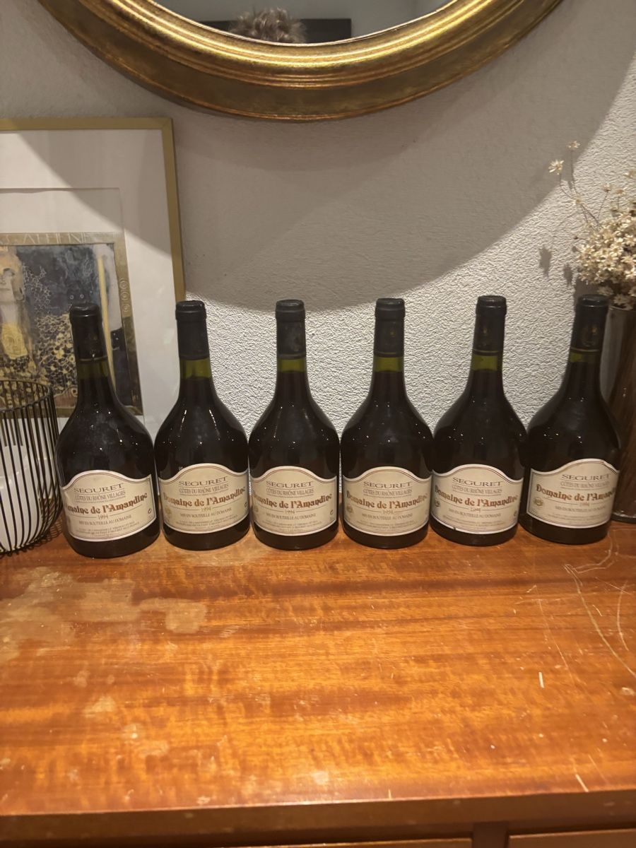 Vin Rouge - Seguret - Domaine de l'Amandine 1994 - Lot? (Neuf (Voir ...
