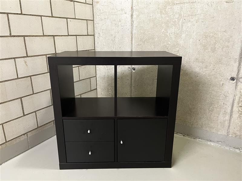 Ikea Kallax Schwarz 2x2