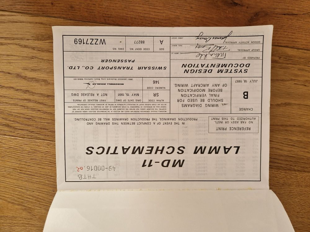 Swissair - MD-11 LAMM Schematics und Partslocation (Gebraucht) in ...
