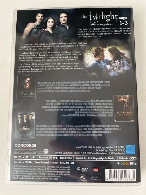 Die Twilight Saga DVD 📀 - 3 Disc Limited Edition (Neu (gemäss ...