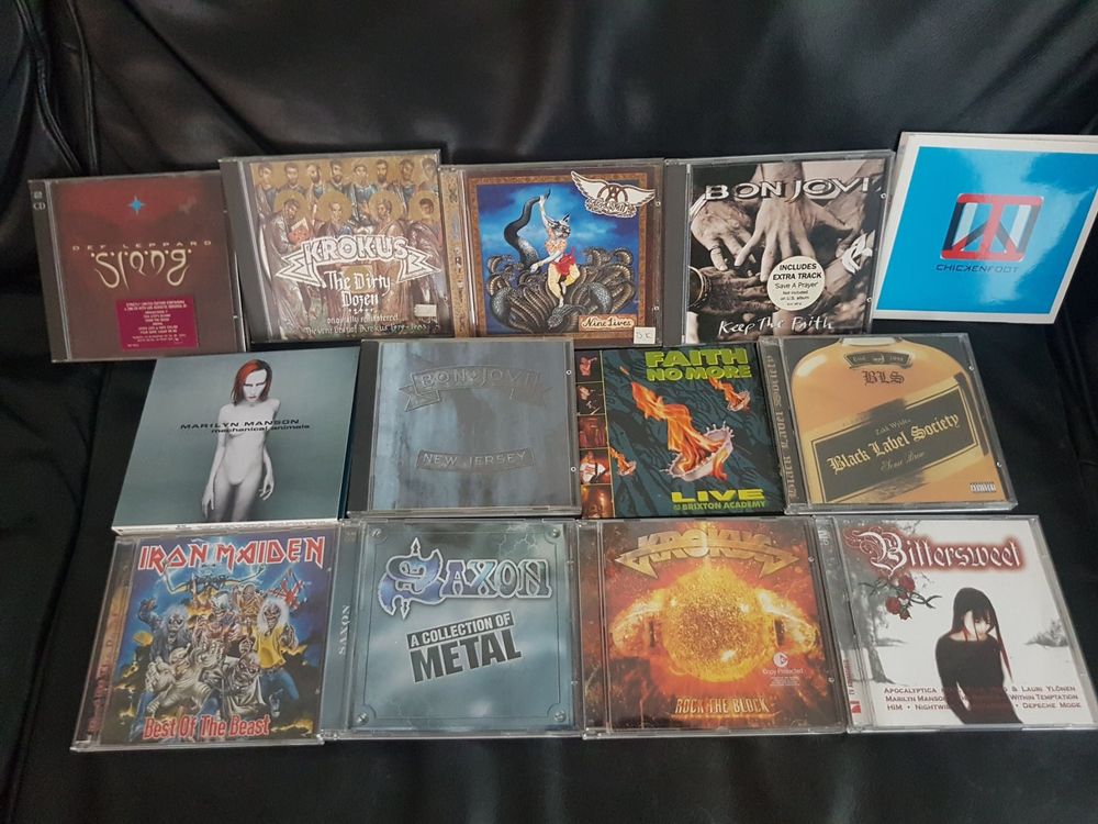 13vx CD Lot Sammlung Heavy Metal (Iron Maiden, AC/DC,KROKUS) | Kaufen ...