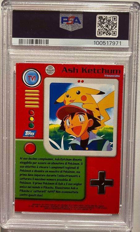 1999 Pokemon Karte TV Ash Ketchum Series 1 PSA 6 (Neu (gemäss ...