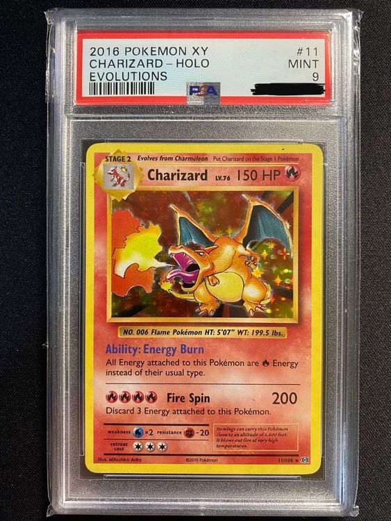 Charizard Holo 11 PSA 9 - Glurak - Dracaufeu - Evolutions EN (Neu (gemäss Beschreibung)) in ...