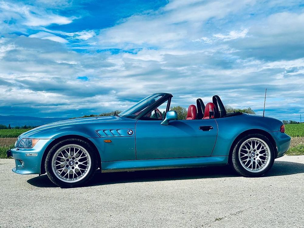 Superbe BMW Z3 Atlanta blue, 2.8, 1997, 125'000 km, auto. (D'occasion ...