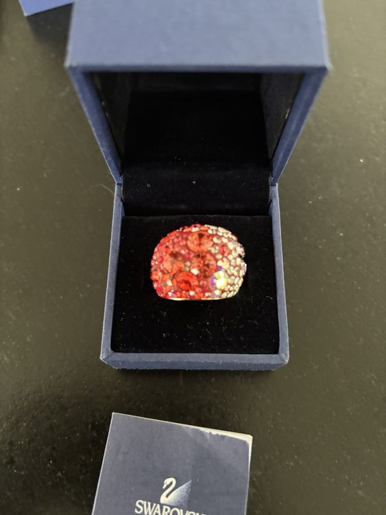 Swarovski Dome Ring Red & Crystal, size 52 (Gebraucht) in Estavayer-le ...