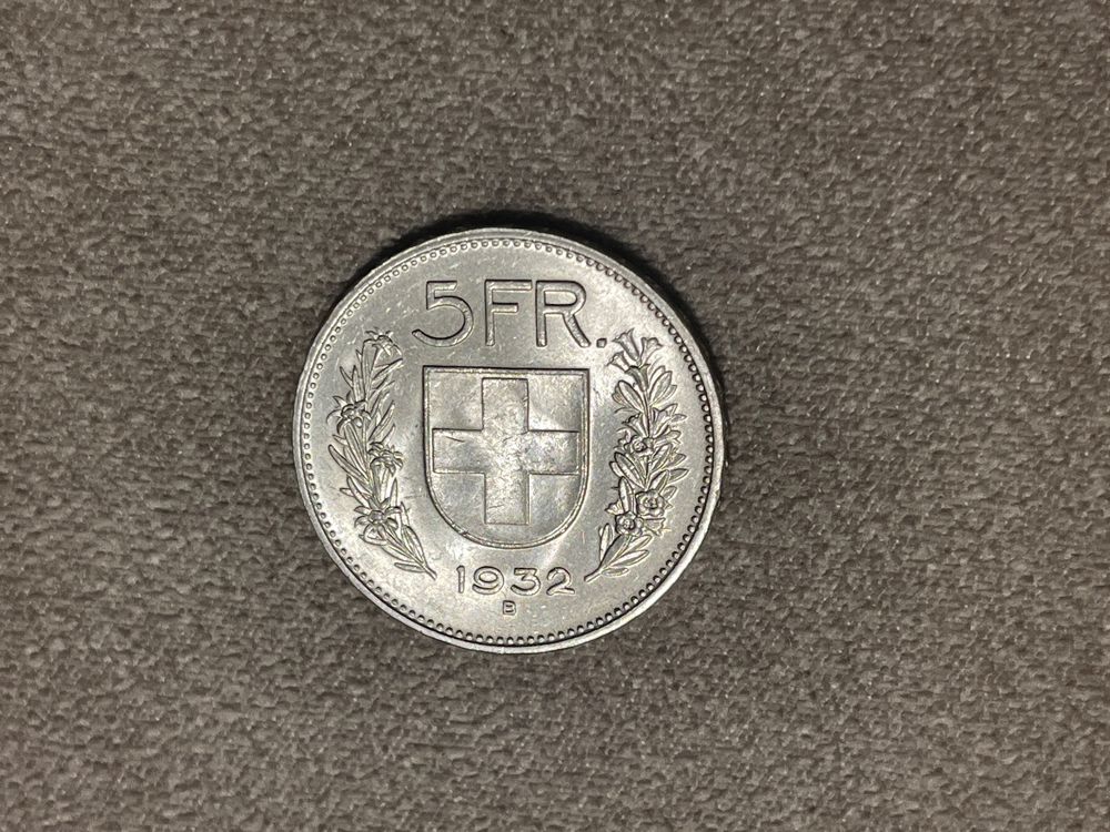 5 Franken 1932 vzgl. Silber | Kaufen auf Ricardo