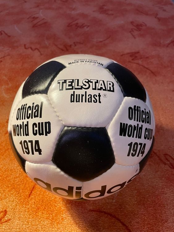 Original Fussball - Adidas WM 1974 Germany Telstar Durlast (Neu (gemäss ...