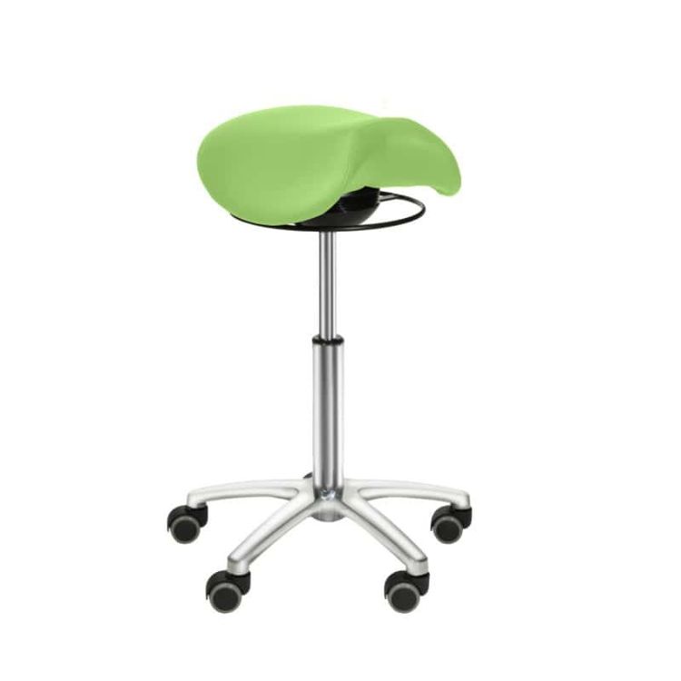 Sattelsitz-Hocker mit Schwing-Mechanismus in hellgrün (Neu und ...