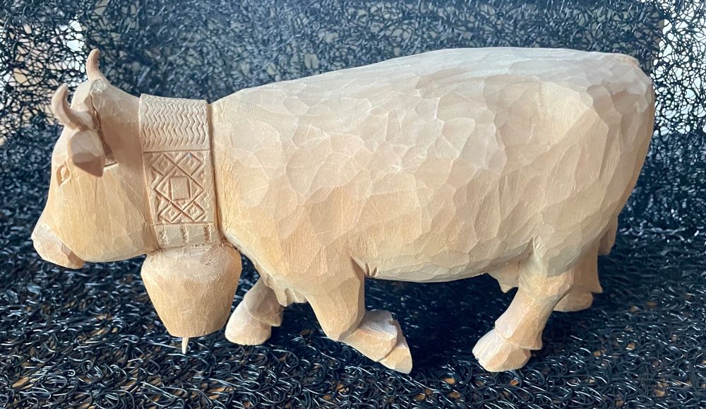 Handgeschnitze Kuh, schweizer Handwerk | Kaufen auf Ricardo