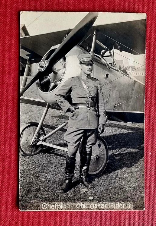 Dübendorf - Chefpilot Oblt Oskar Bider aus Langenbruck (Gebraucht) in ...
