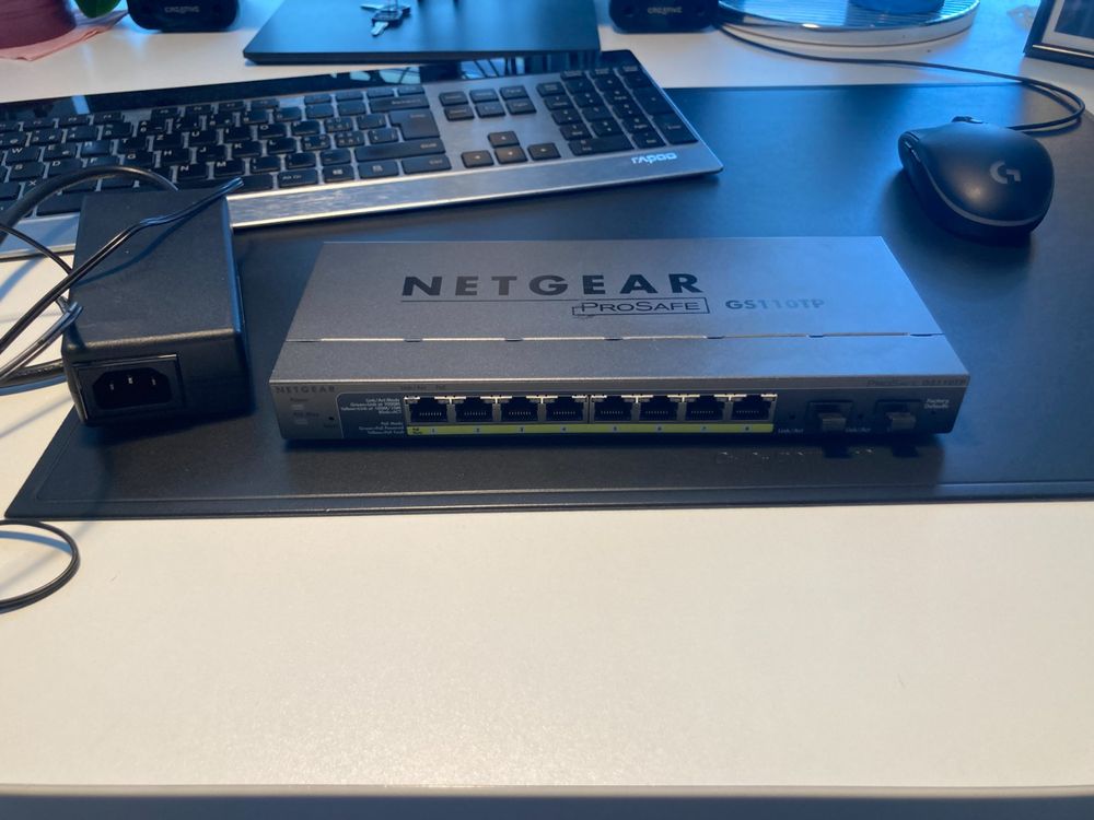 Netgear Gigabit Switch GS110TPv2 SFP 8-Port RJ45 POE | Kaufen auf Ricardo