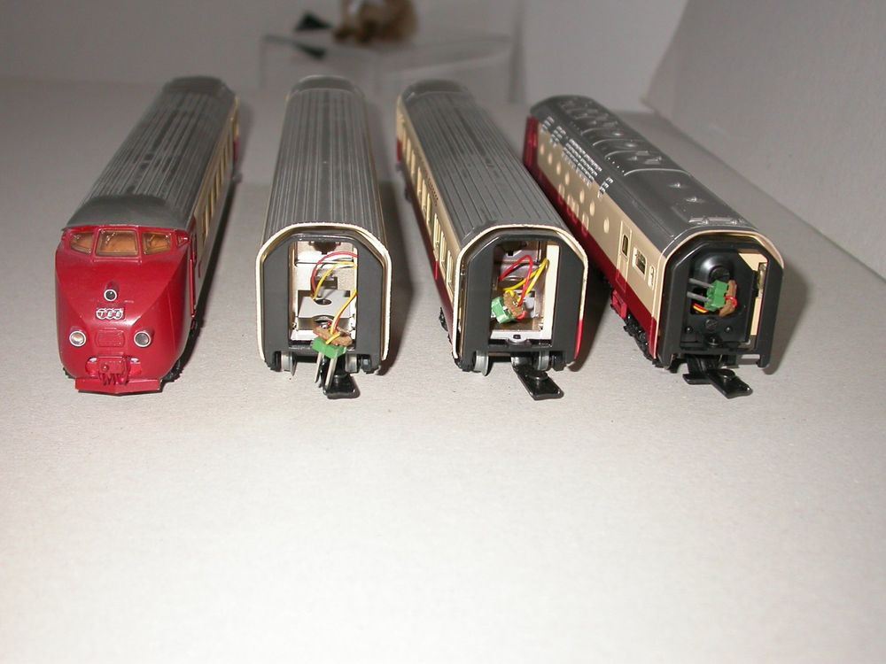 Märklin TEE-Zug 4-teilig Nr. 3071 und 4071 mit Schachteln (Gebraucht ...