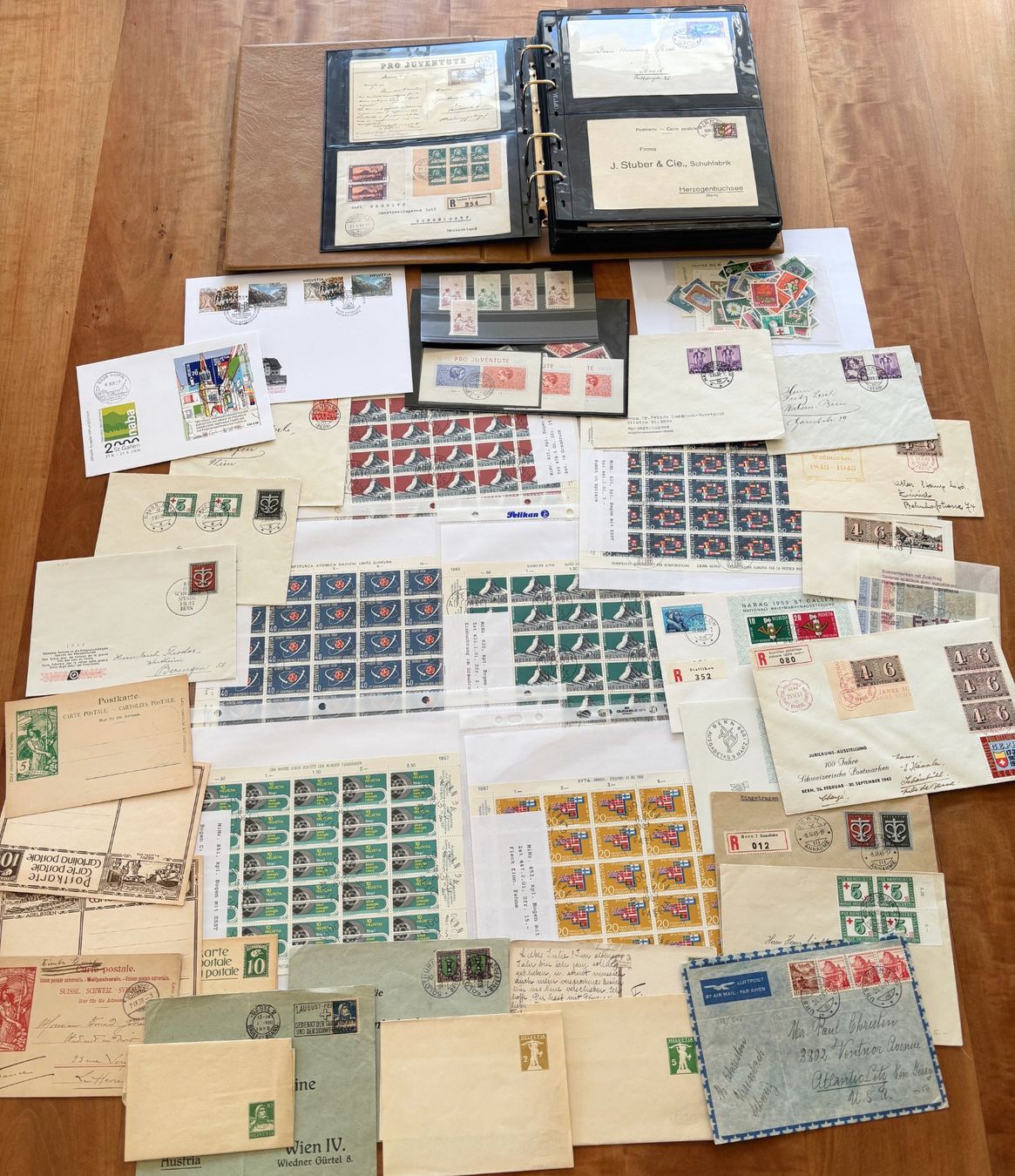 Wunderschachtel Schweiz mit Abarten-Bogen, Briefen et ab 1.- (Neu ...