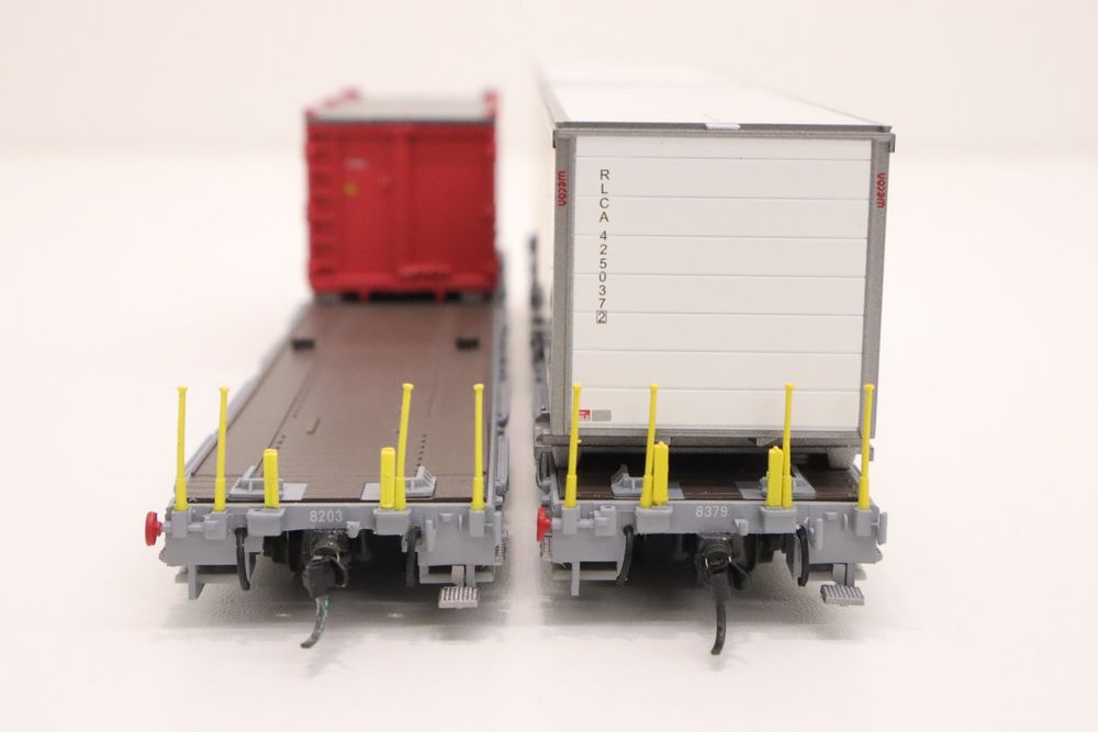 Bemo 2291 169 + 123 ACTS Tragwagen H0m, Kadee Kupplungen (Gebraucht) in ...