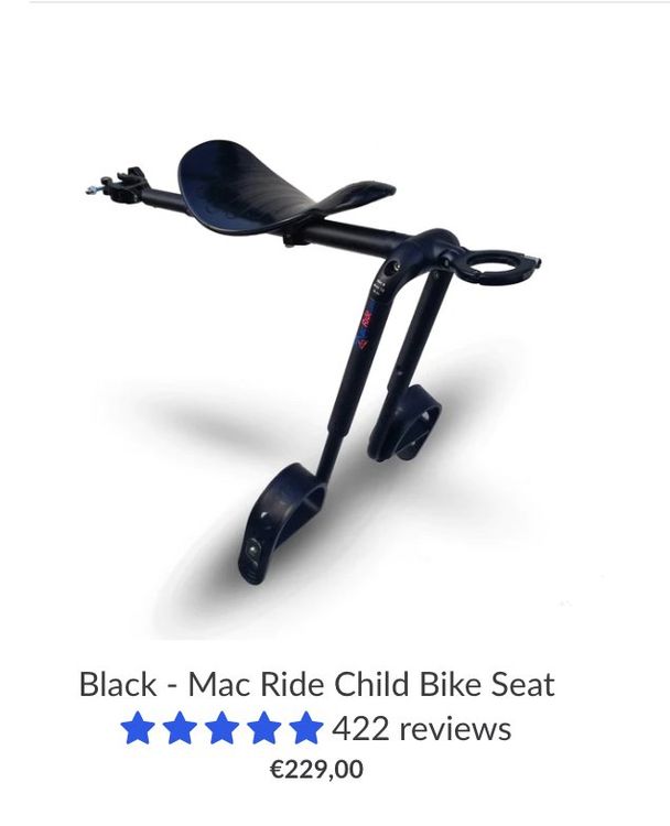 Velo Kinder Sitz Mac Ride Schwarz | Kaufen auf Ricardo