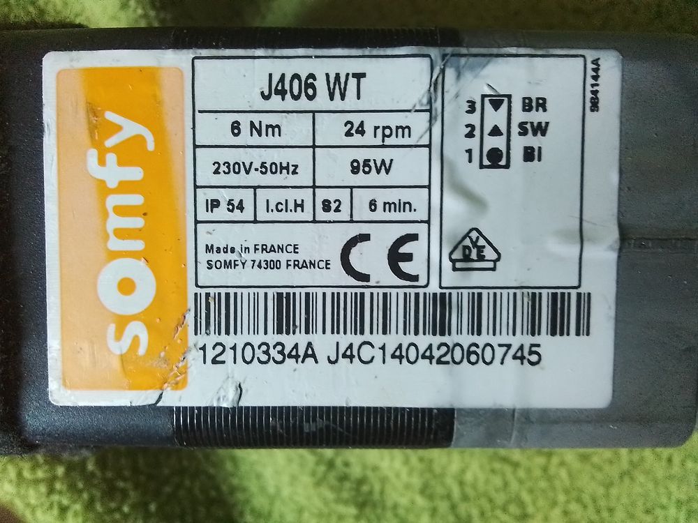 SOMFY J406 WT Lamellenstoren-Motor Guter Zustand PORTOFREI! | Kaufen auf Ricardo