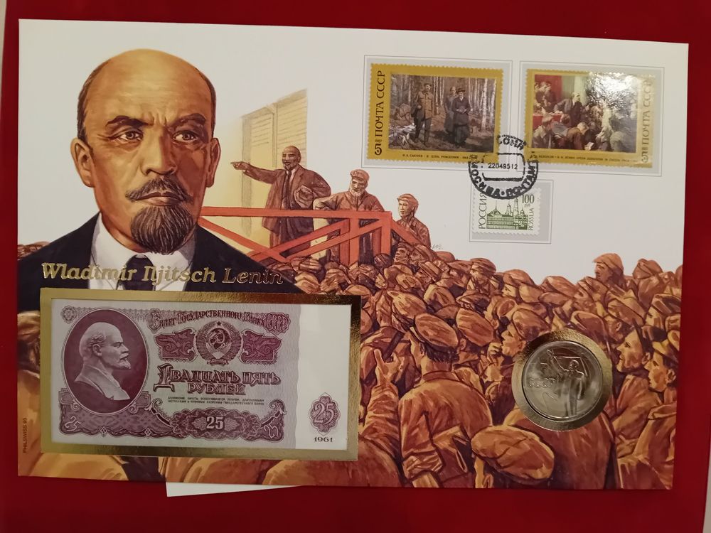 Banknotenbrief mit Muenze Russland Lenin (Neu und originalverpackt) in Muralto für CHF 14.95 ...